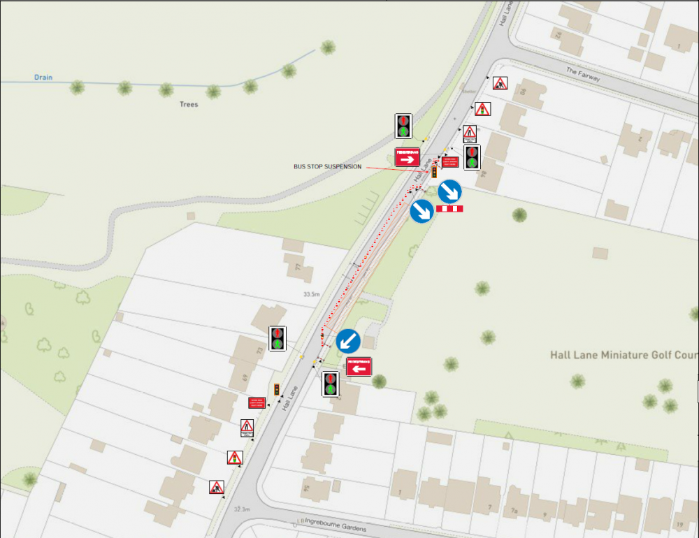 Details of Hall Lane closure 31 July to 03 September 2023 - Upminster ...